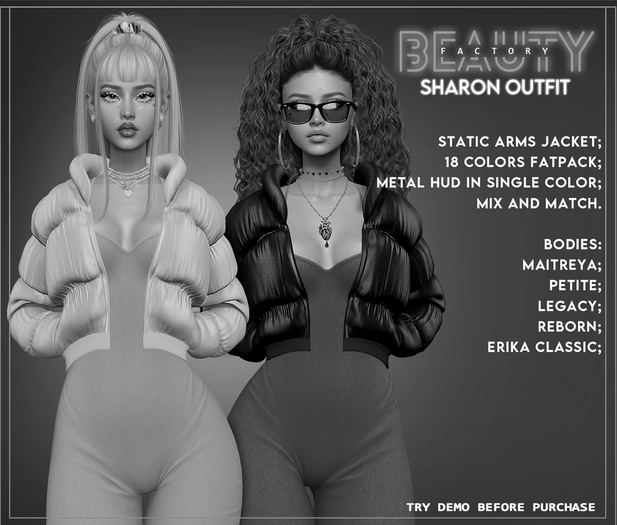 Second Life Marketplace Bf Sharon Outfit Demo